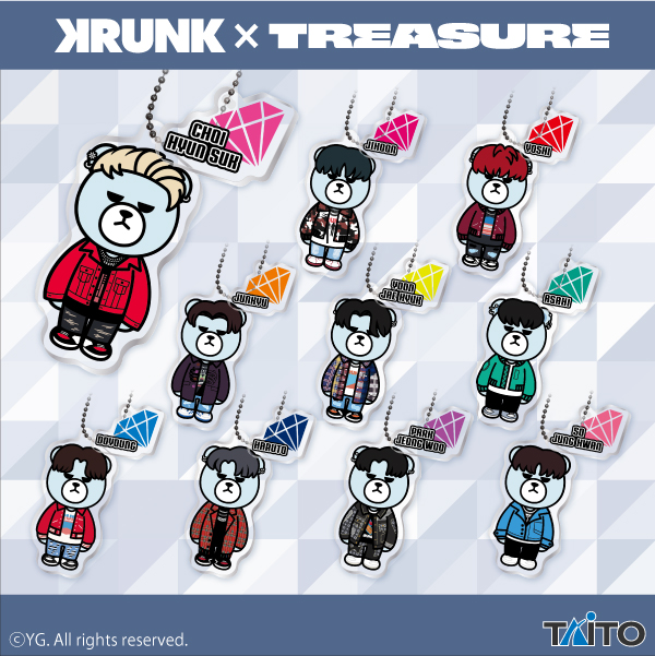 KRUNK×TREASURE 描き下ろしアクリルキーホルダー｜タイトーの12月のおすすめプライズ